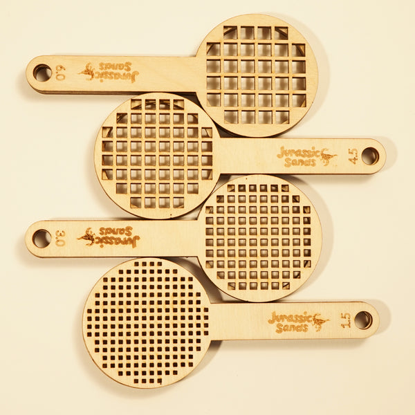 Handheld Wooden Sand Sifters (Set of 4) – Jurassic Sands